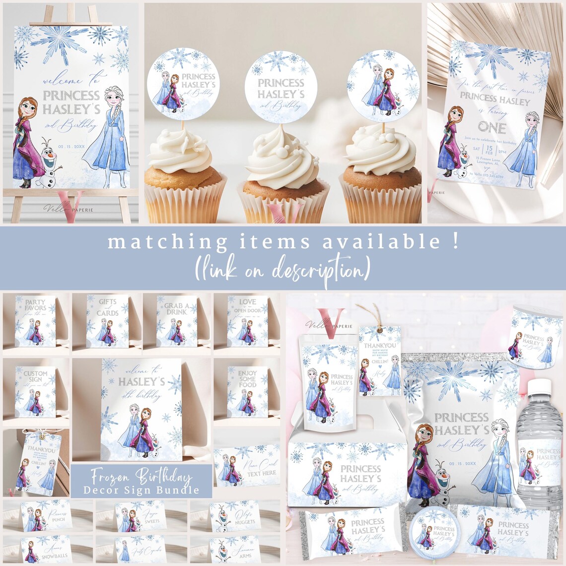 Editable Printable Any Age Frozen Birthday Chips Bag Glitter Silver ...