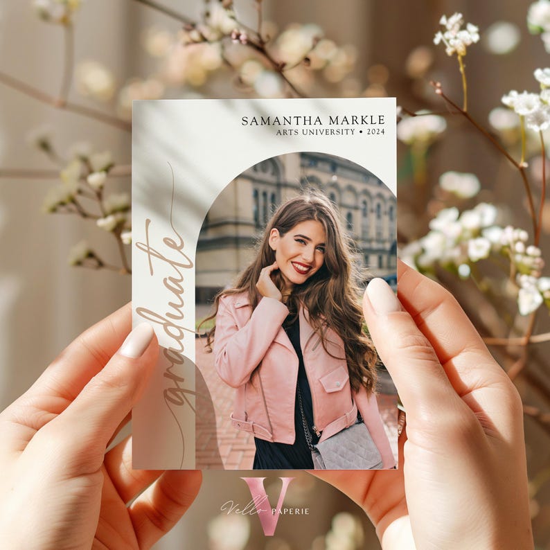 She Did It Graduation Invitation | Editable Graduation Party Invite ...