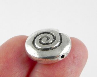 Spiral shell beads | Etsy