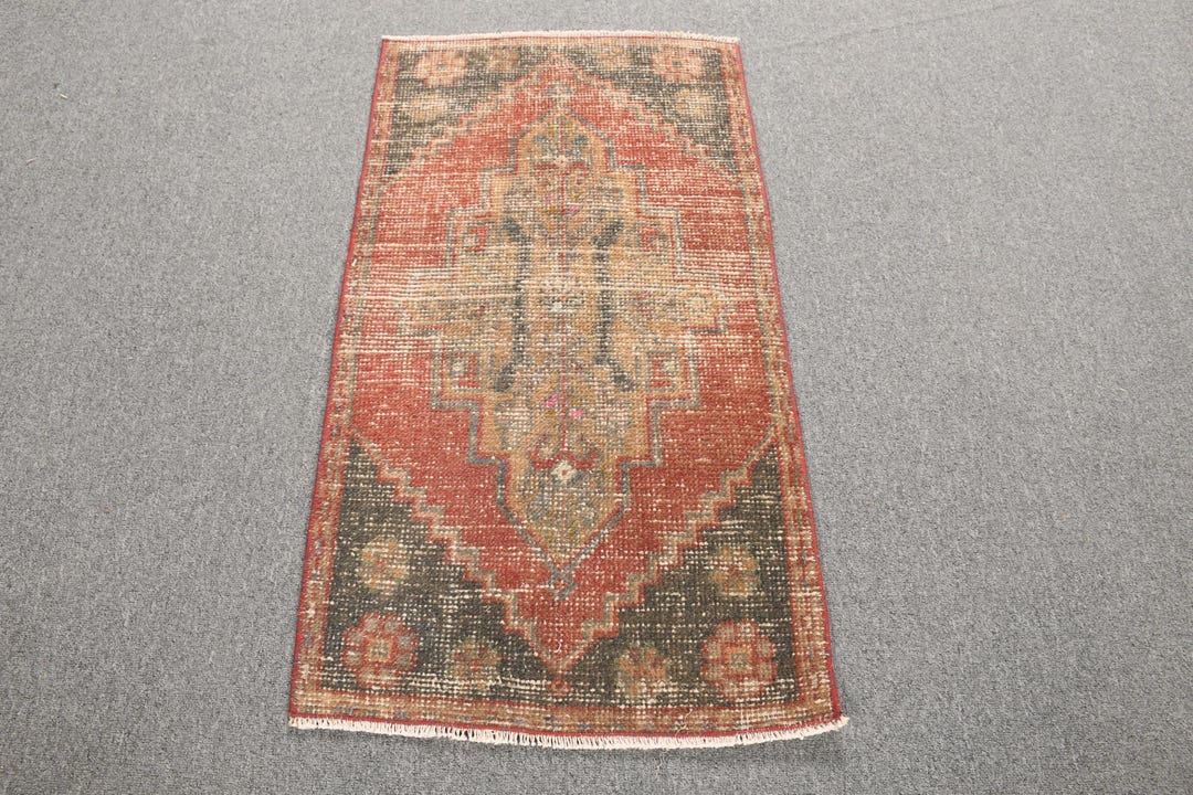 Vintage Rug, Turkish Rug, 2x4 Small Rug, Faded Oushak Rug, Rugs for ...