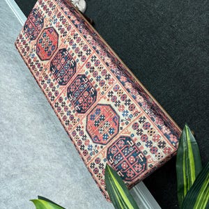Ottoman Bench, Turkish Rug Design, Wooden Bench, End of Bed Bench ...