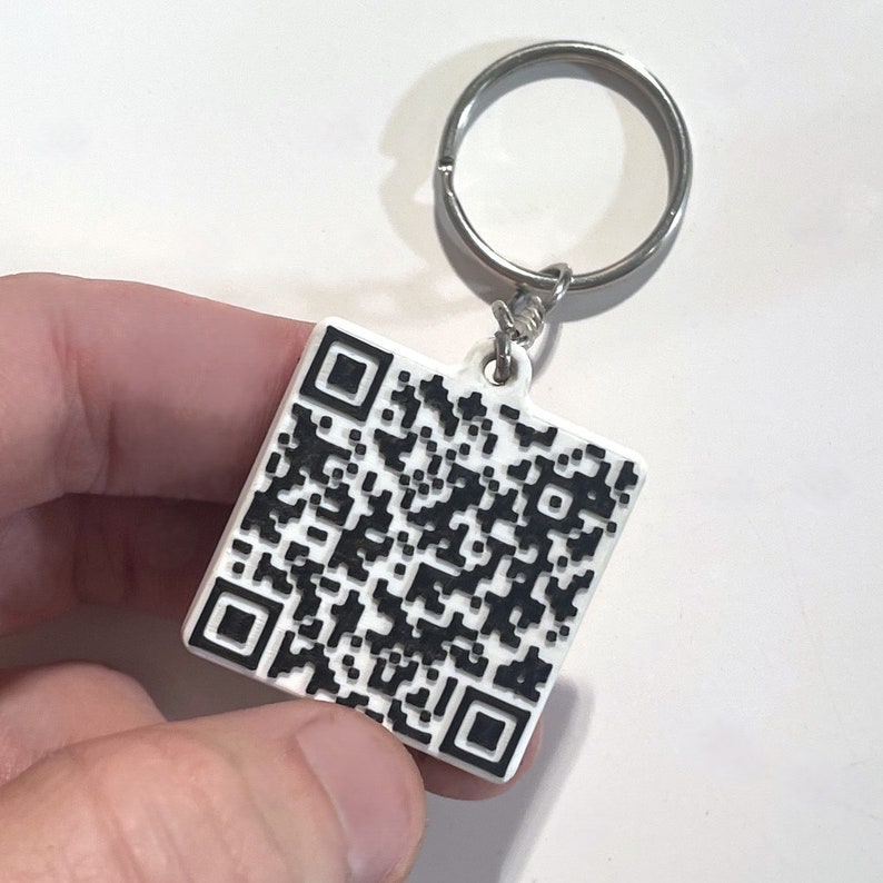 Rick Roll QR Code Prank Keychian - Etsy
