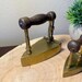 Antique Brass Flat Iron | Vintage Clothes Iron | Antique Laundry Room ...