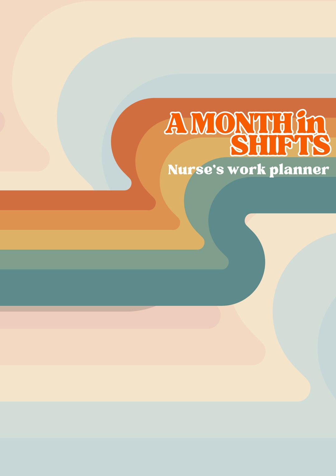 Nurse Shift Calendar, Simple, Easy to Use, PDF, SVG, and Template Link ...