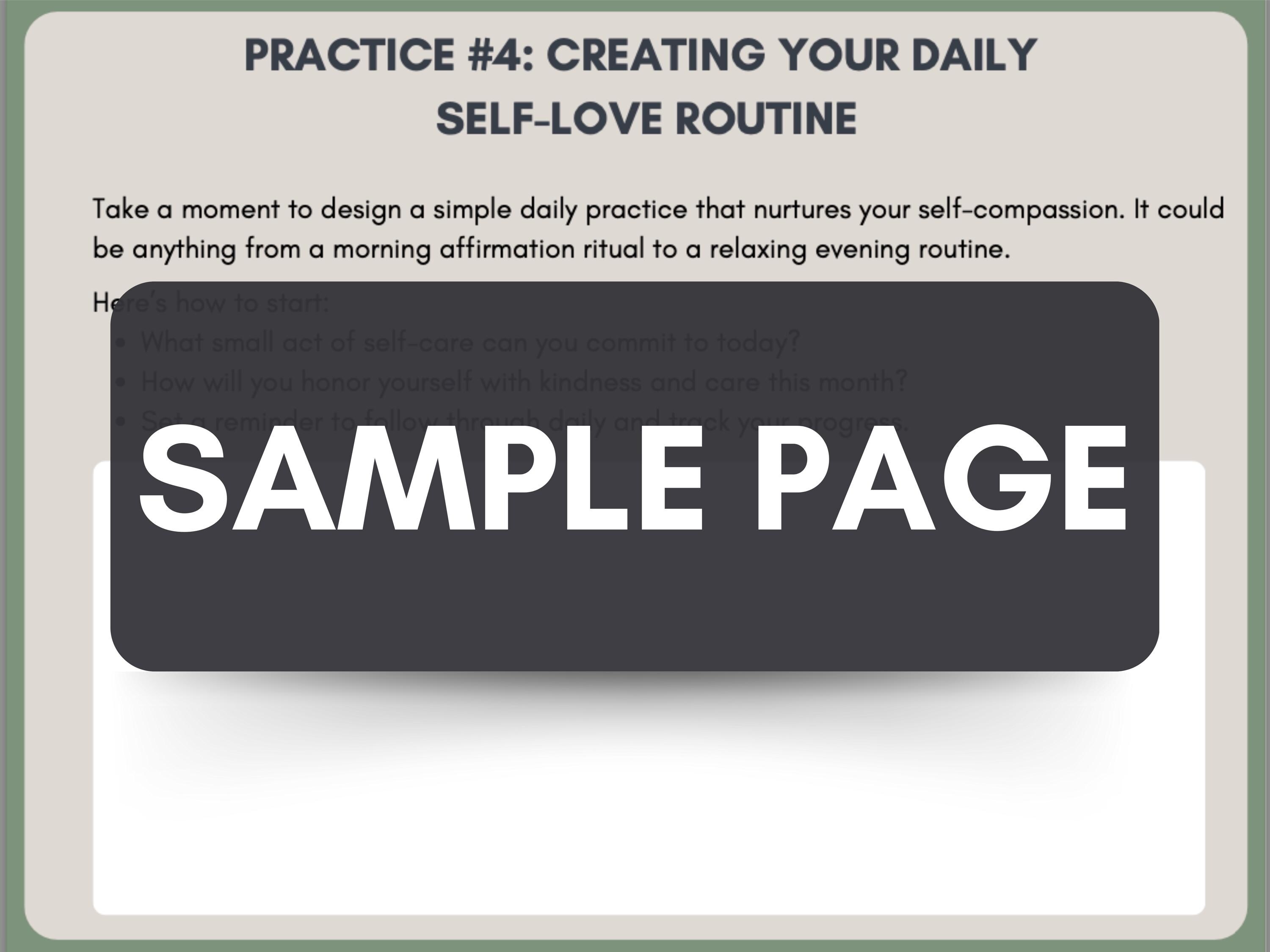 Self-love Self Compassion Worksheet | Boost Self-compassion With ...