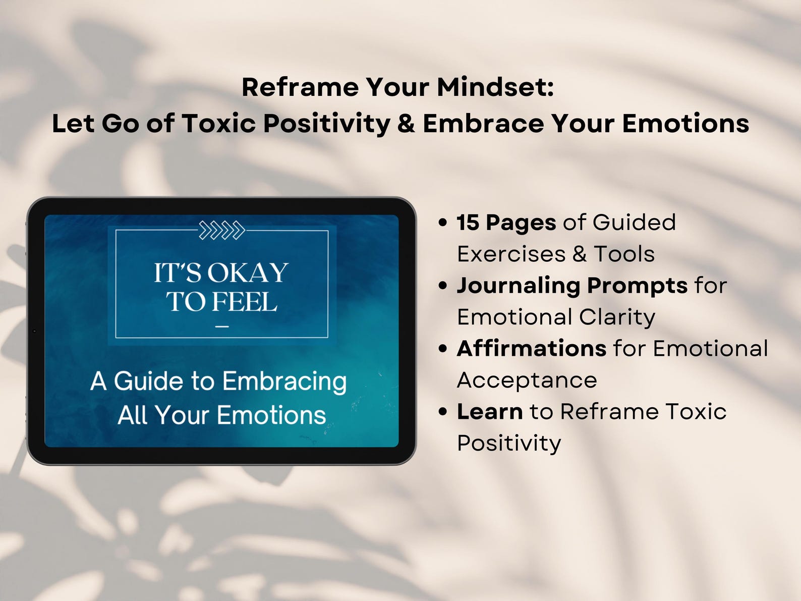 Reframing Toxic Positivity Guide, Journaling Prompts & Affirmations for ...