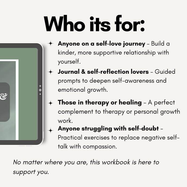 Self-love Self Compassion Worksheet | Boost Self-compassion With ...