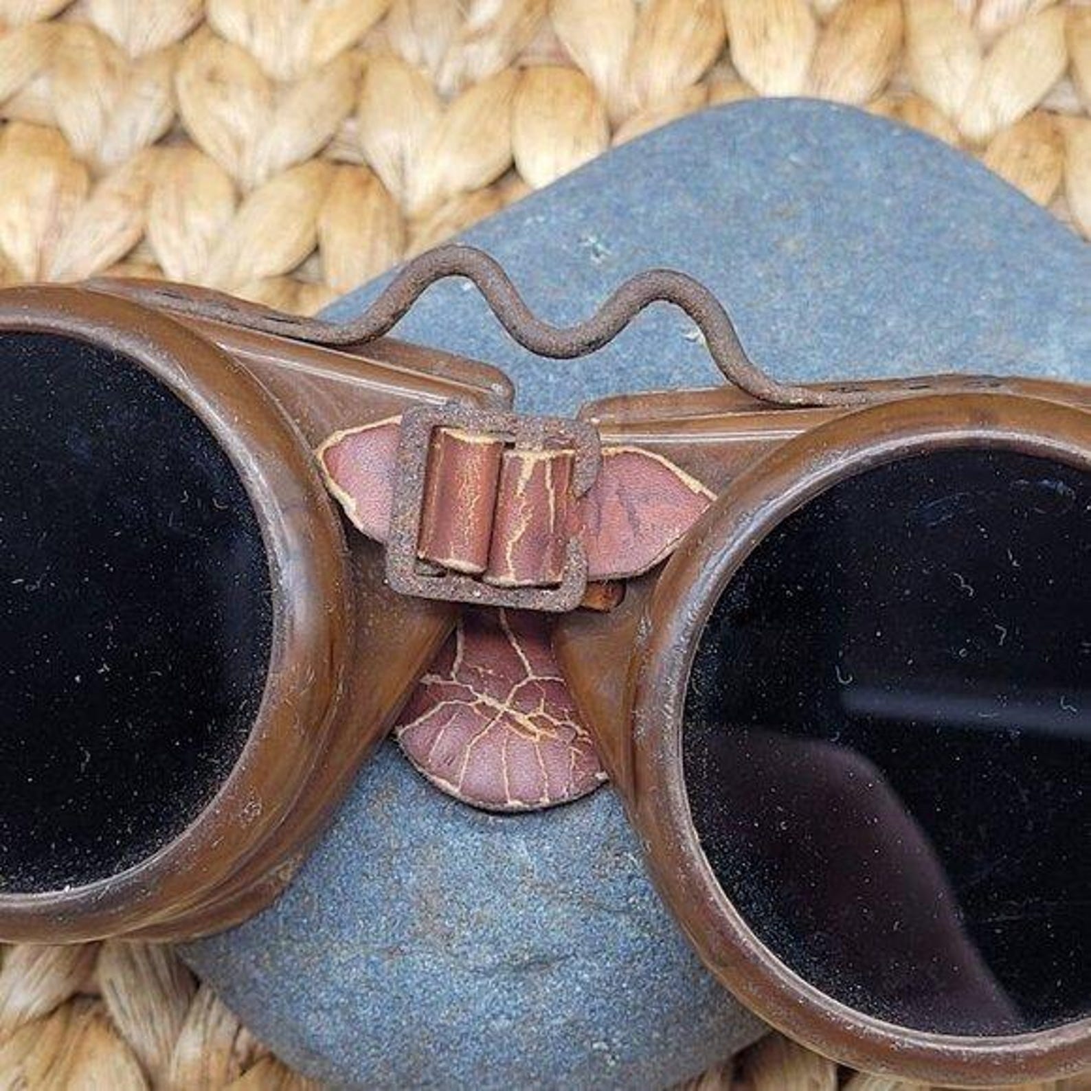 Vintage Steampunk Bakelite Goggles Flight Aviator Style Welding Props ...