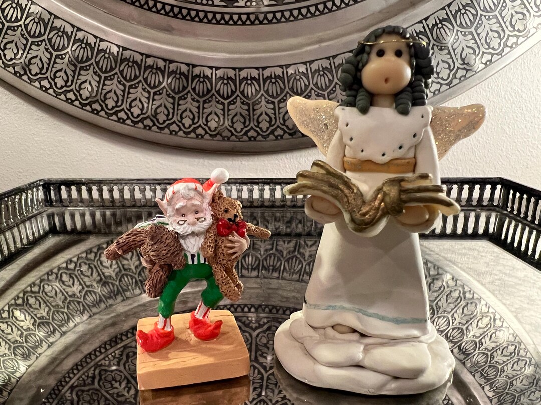 Papel Giftware Bountiful Blessings Chorus Angel and Elf Holding Bears ...