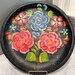 Mexican Wooden Batea Bowl - GORGEOUS Hand Carved, Hand Painted Floral ...