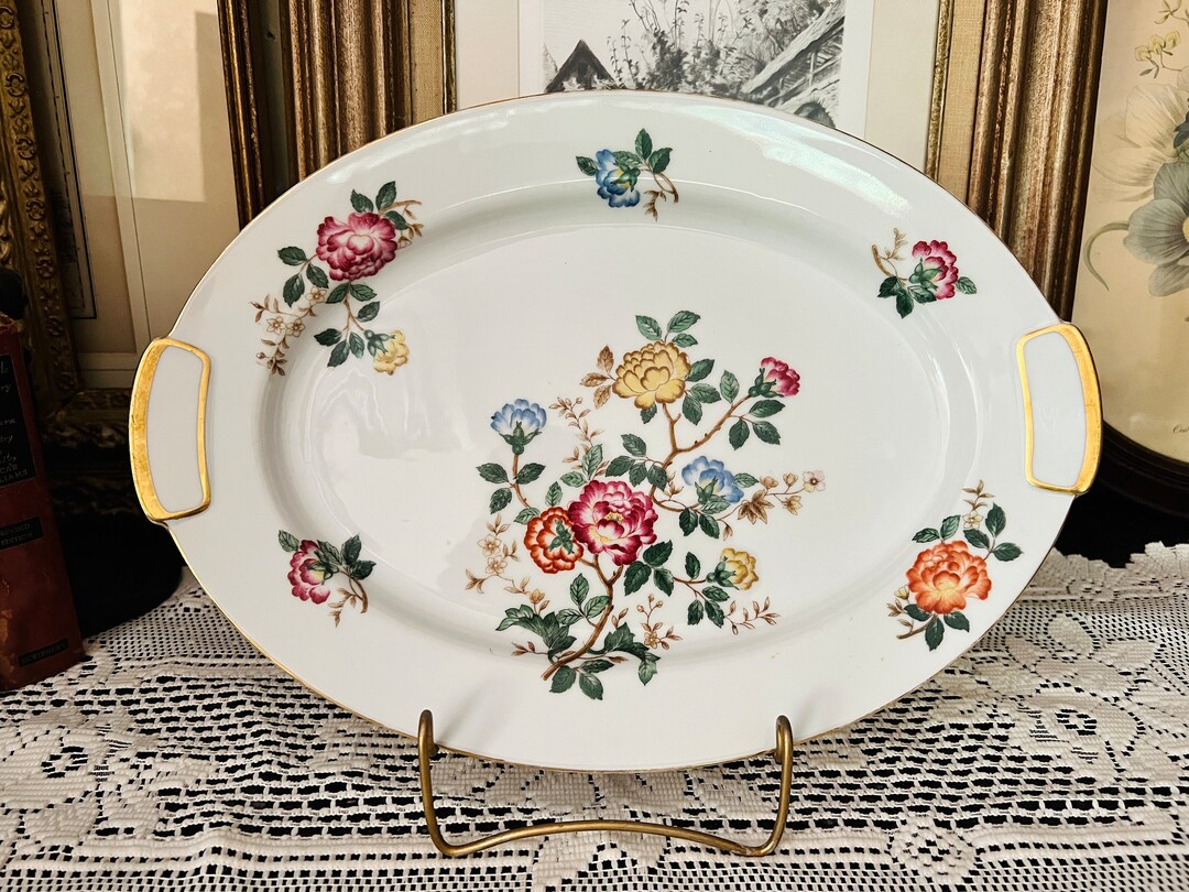 Mikado China “mandalay” Pattern Oval Serving Platter - Occupied Japan ...