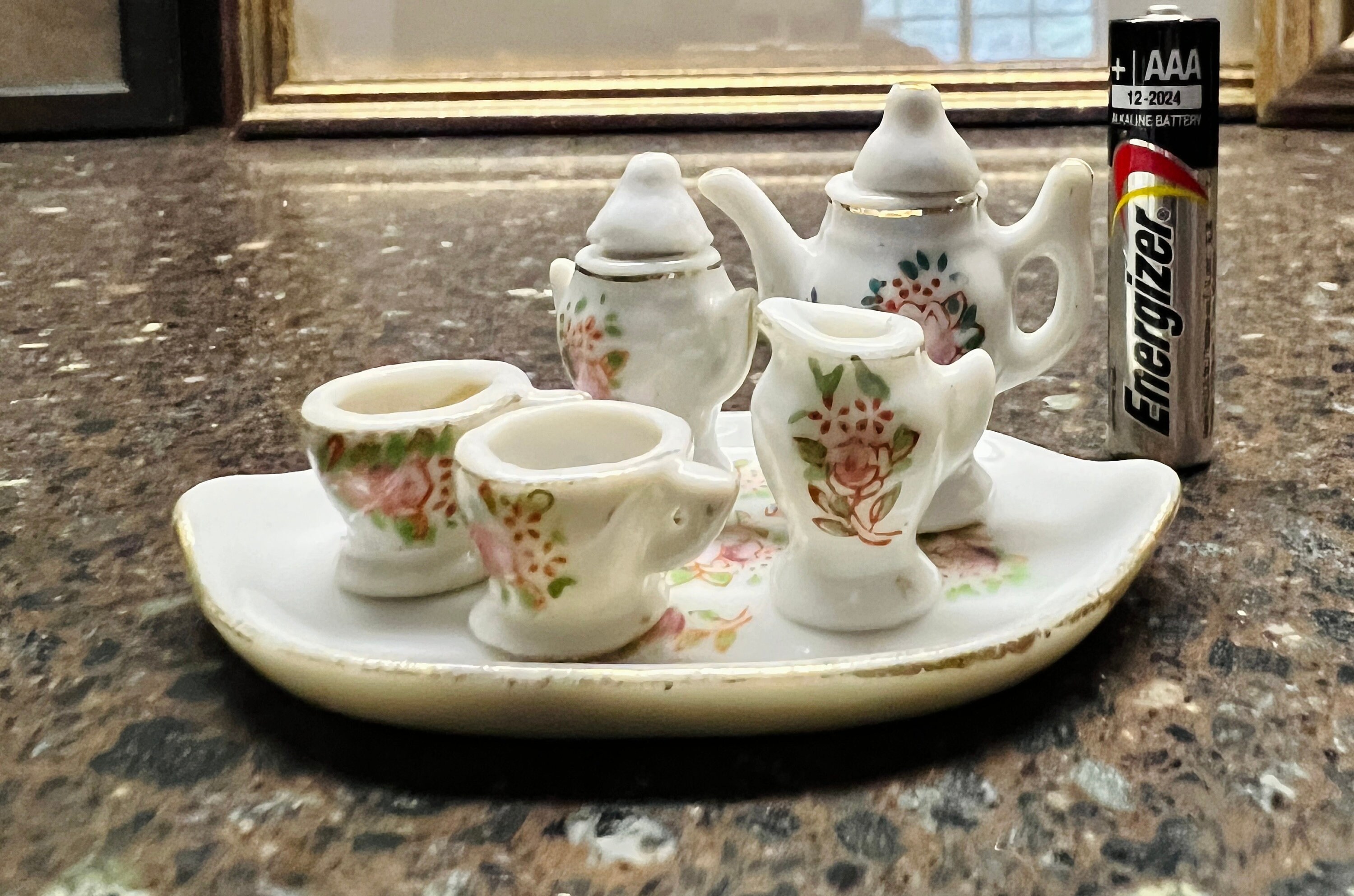 PICO Occupied Japan 8 Piece Mini Tea Set - Floral Motif - Gilt Trim - Etsy