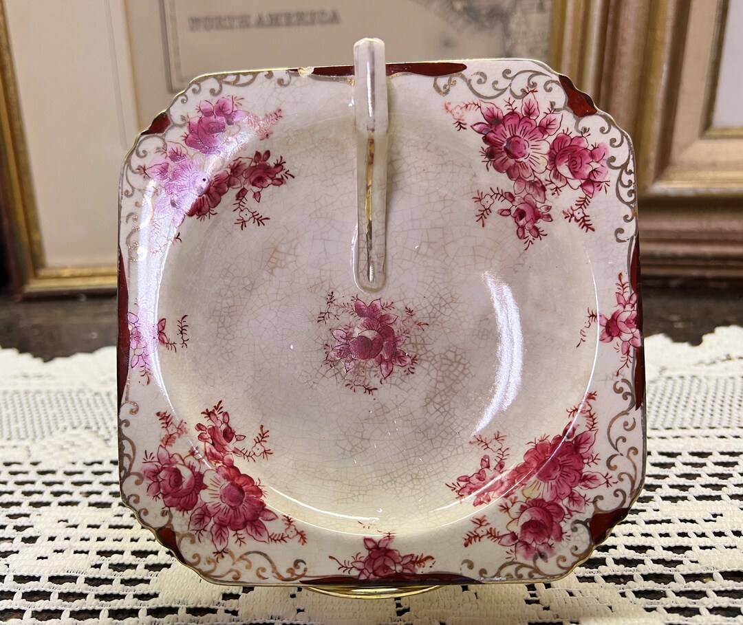 Moriyama Mori-machi Lemon Dish With Handle, Hand Painted Japan, 1920’s ...