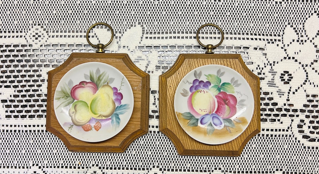 Wall Plates With Various Fruit, Circa 1970’s - Grandma Fab, Grandma ...