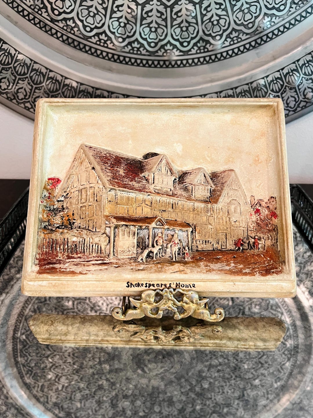 Arthur Osborne Wall Plaque "shakespeares’ Home" IVOREX 3D Vintage ...