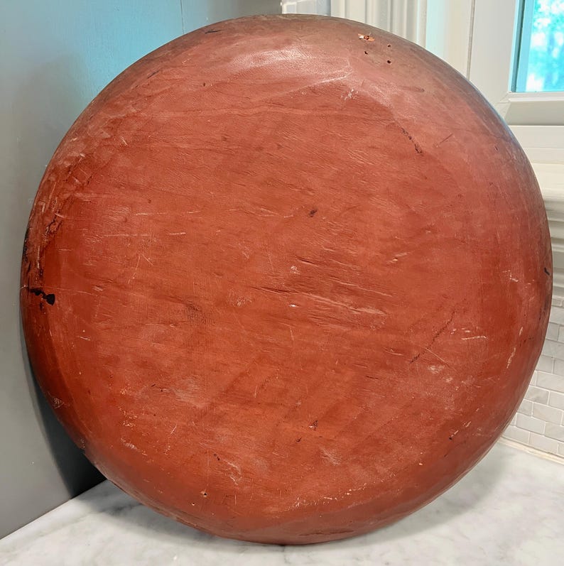 Mexican Wooden Batea Bowl - GORGEOUS Hand Carved, Hand Painted Floral ...