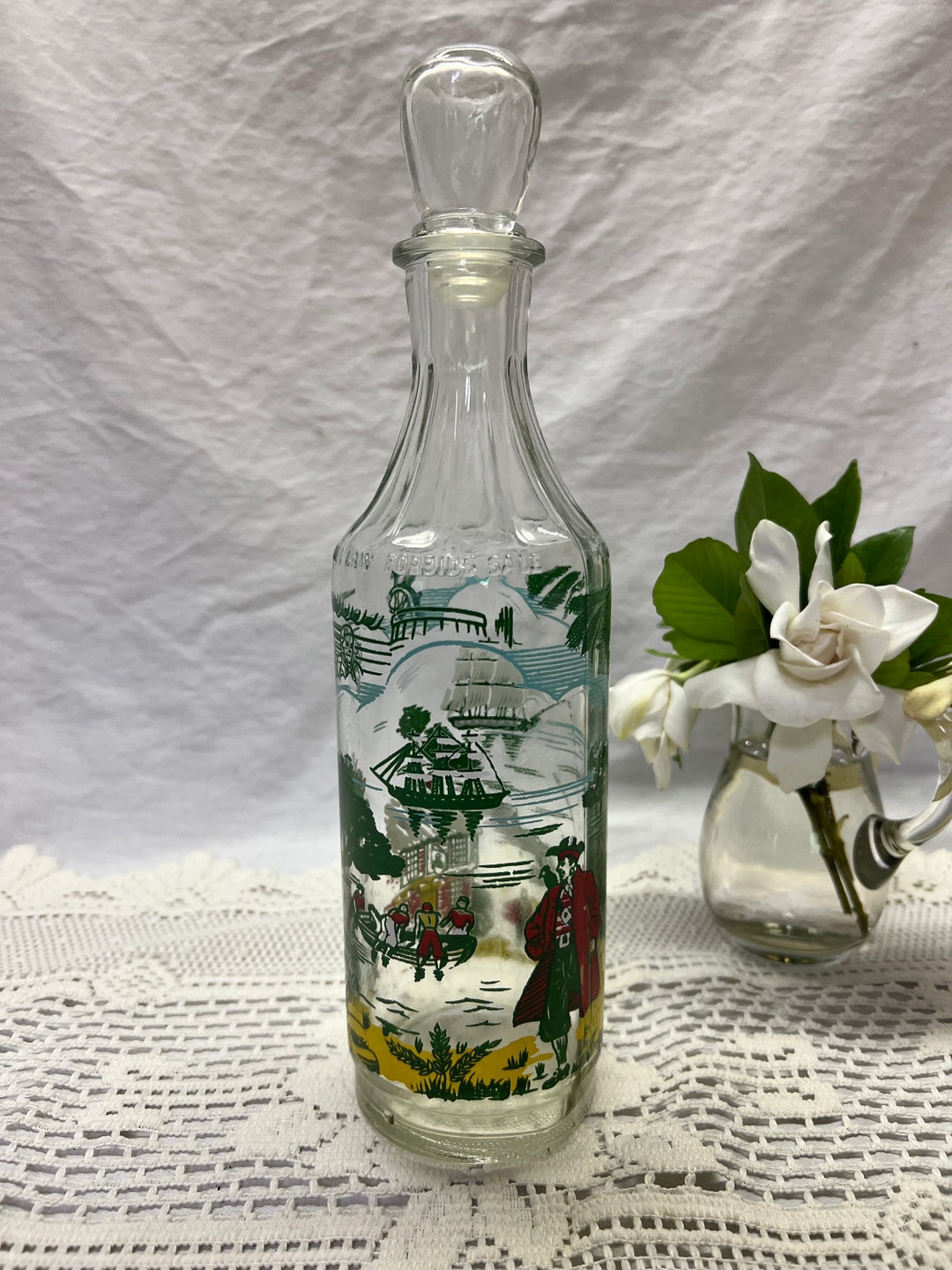Owens Illinois Glass Co. Decanter 1950’s Prohibition Era Glass Bottle ...