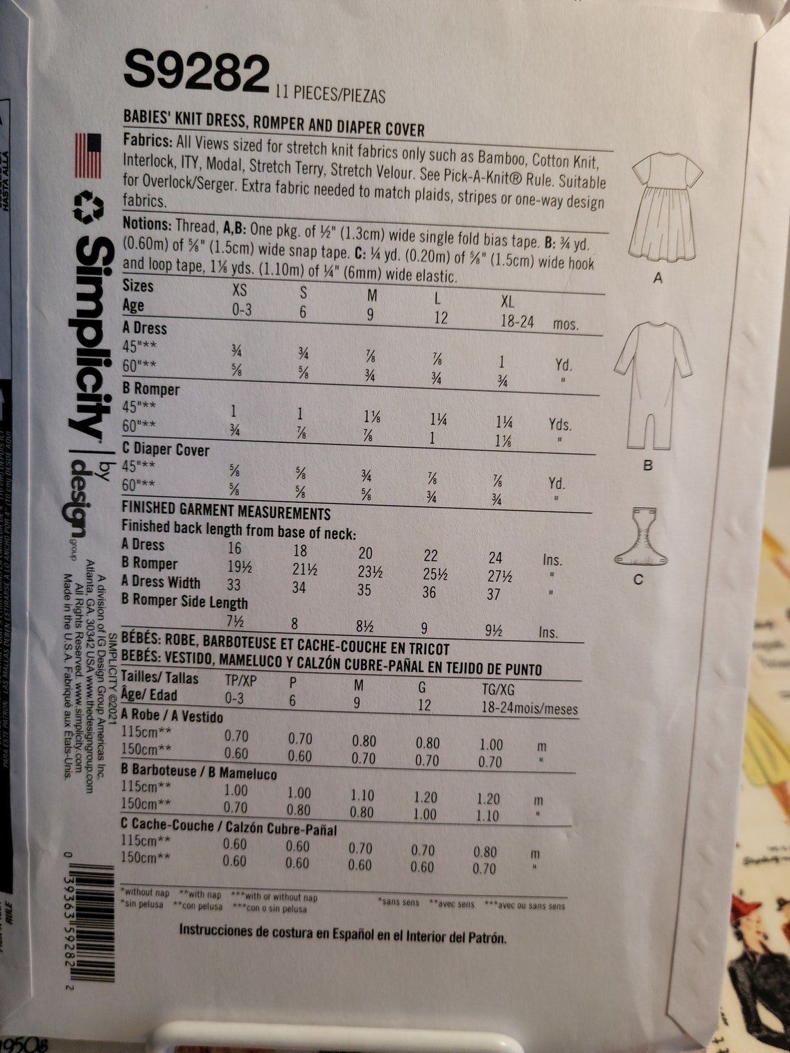 Simplicity Sewing Pattern for Kids Clothing. S7620 - Etsy