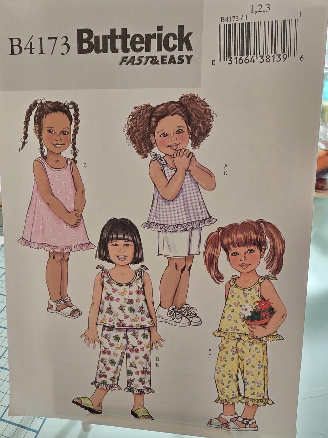 Butterick Fast and Easy Sewing Pattern B4173 for Toddlers/children's ...