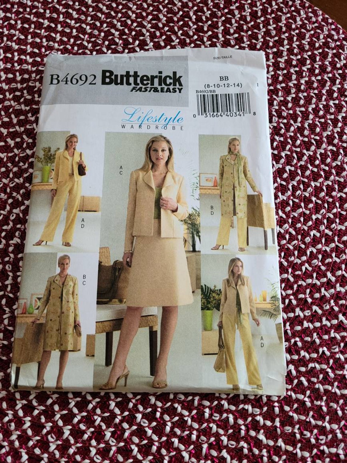 Butterick Sewing Pattern ~lifestyle Wardrobe Clothing B4692 - Etsy
