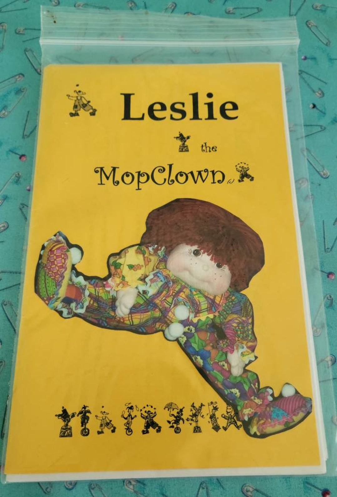 Dinkybaby Leslie the Mop Clown Pattern for 17 Inch Stuffed Doll - Etsy