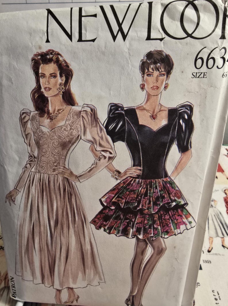 Newlook Vintage Sewing Pattern for Dress Dress N6634 - Etsy