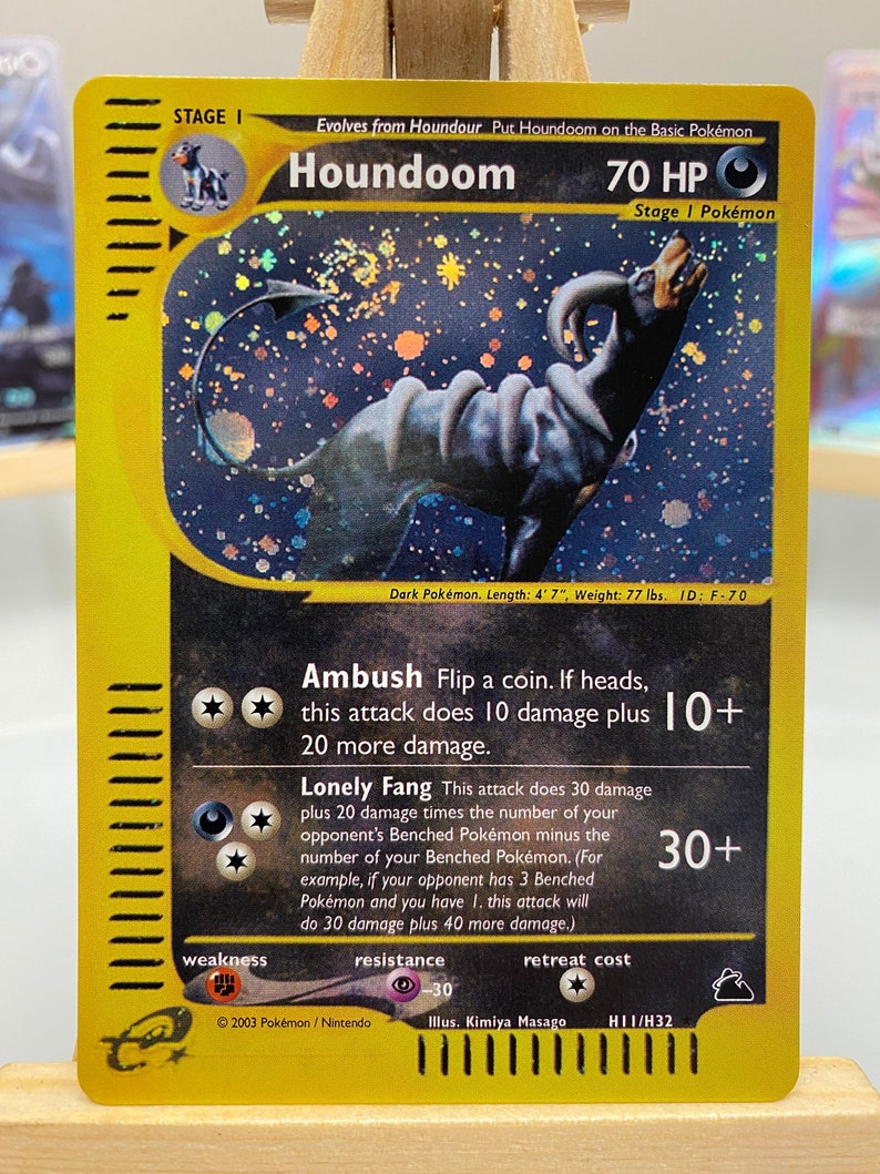 Houndoom H11 Skyridge PKMN Proxy Card - Etsy