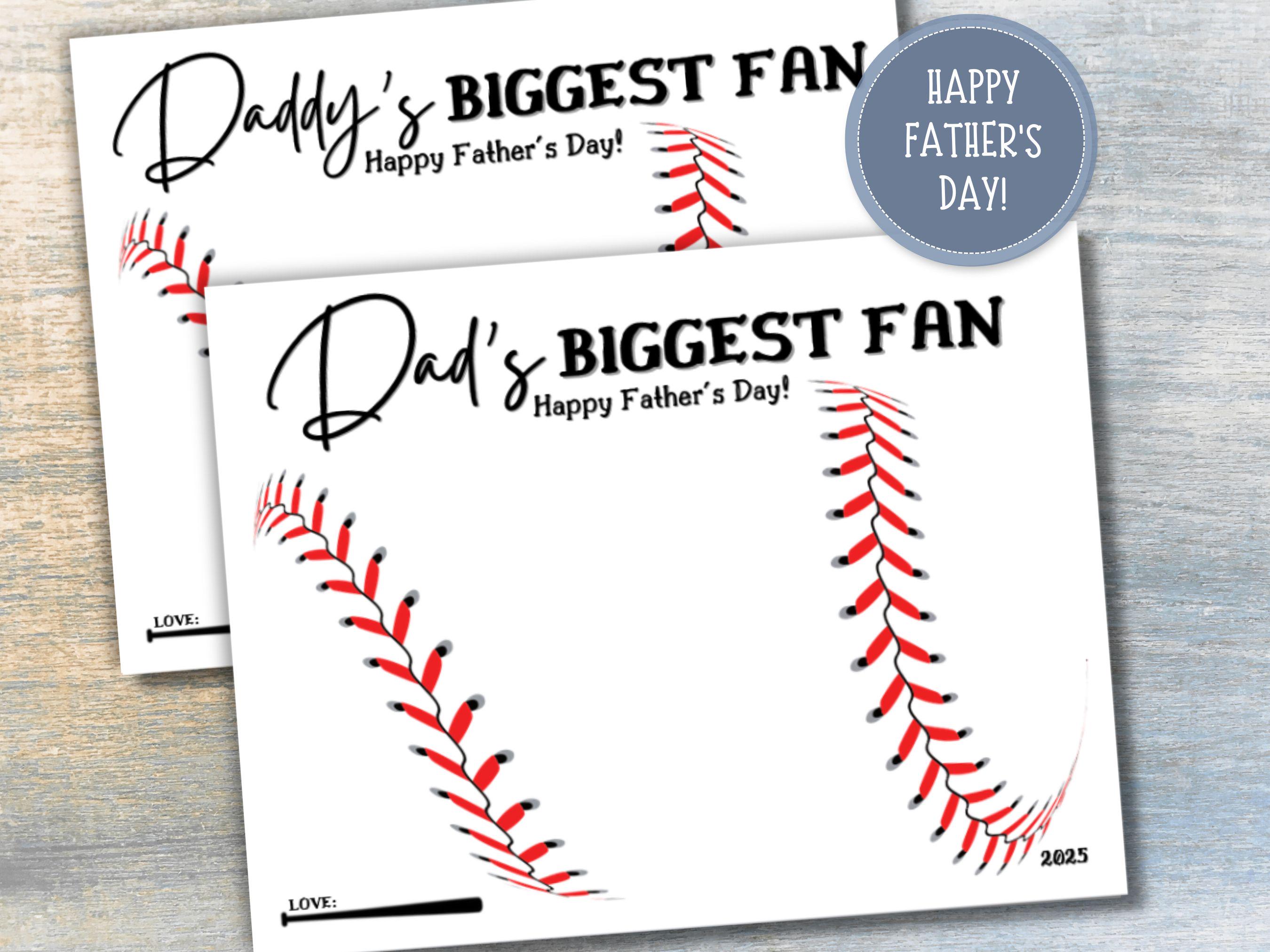 Father's Day Baseball Hand Print Craft, Happy Fathers Day, Fathers Day ...