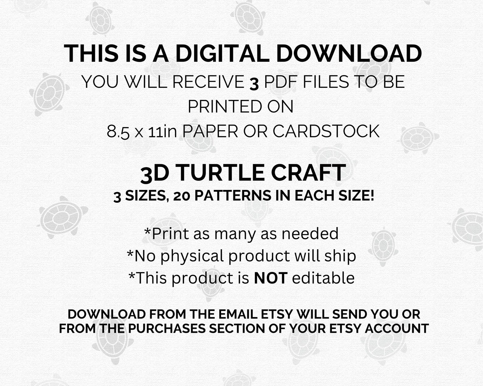 Make A Turtle Printable Activity for Kids, 3D Turtle Craft, Build A ...