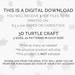 Make A Turtle Printable Activity for Kids, 3D Turtle Craft, Build A ...