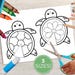 Make A Turtle Printable Activity for Kids, 3D Turtle Craft, Build A ...