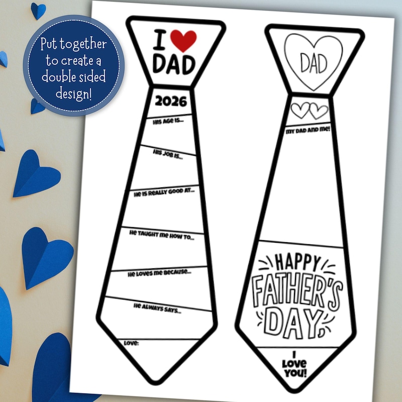 Dad Questionnaire Tie - Etsy
