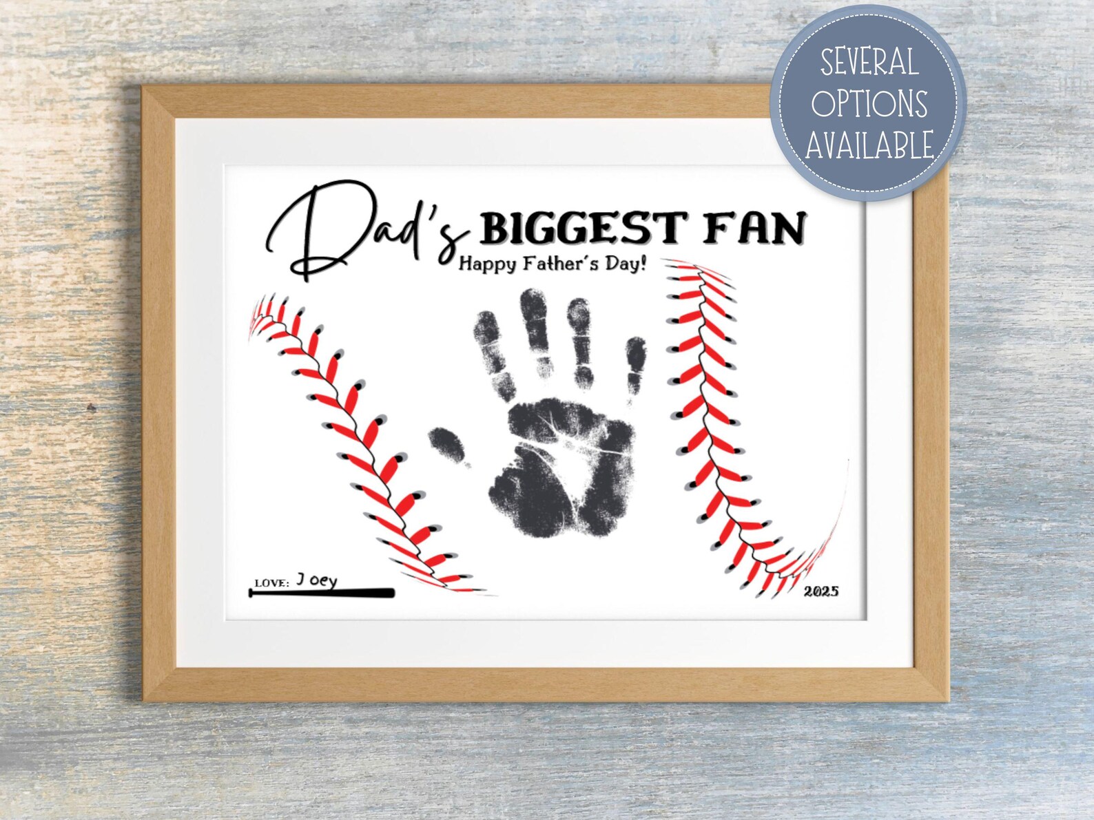Father's Day Baseball Hand Print Craft, Happy Fathers Day, Fathers Day ...