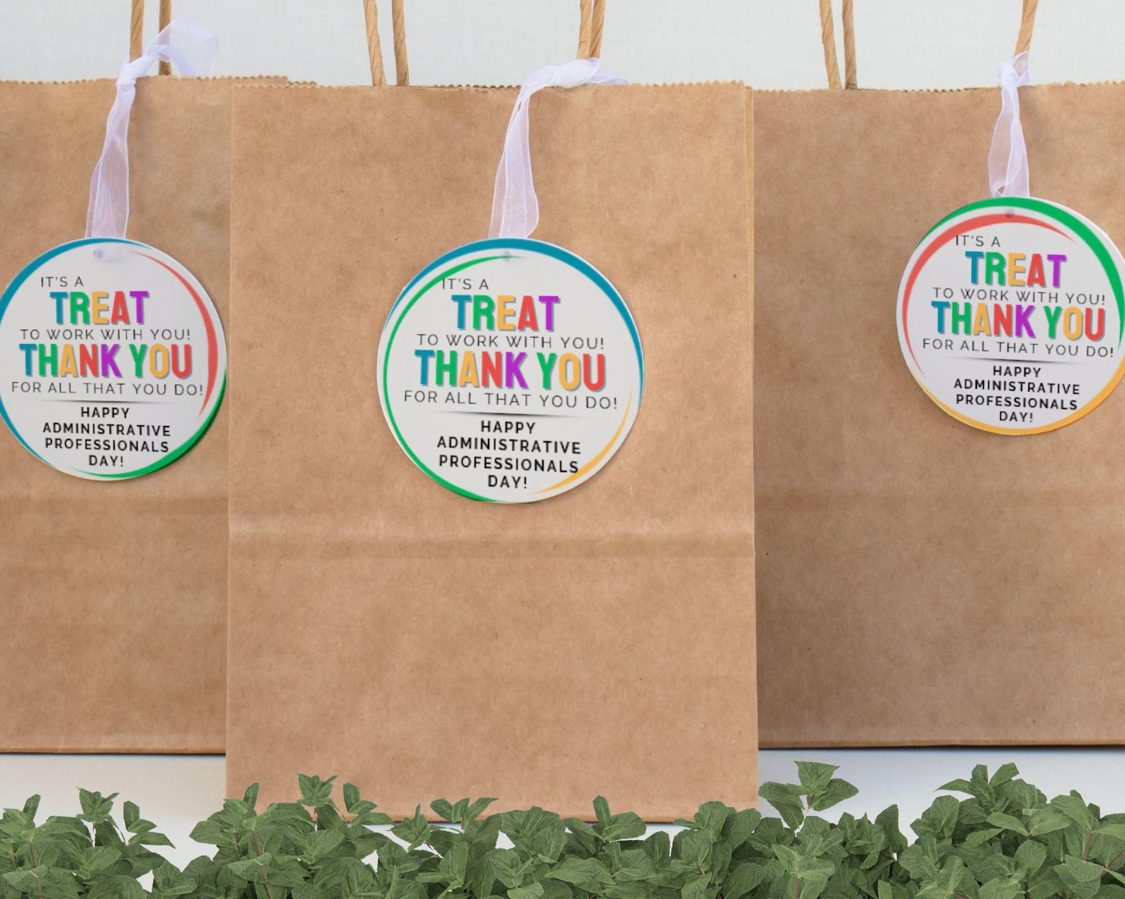 Administrative Professionals Day Tags, Printable Admin Day Thank You ...