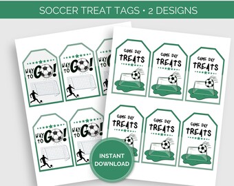Printable Football Treat Tags, Game Day, Football Party Favor, Team ...