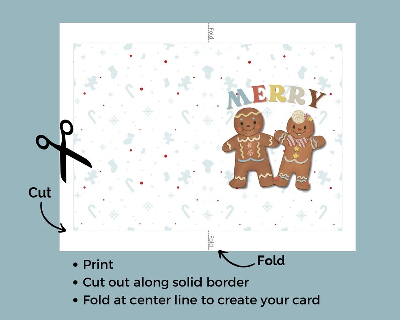 Christmas Card Bundle, Set of 9 Printable Christmas Greeting Cards ...