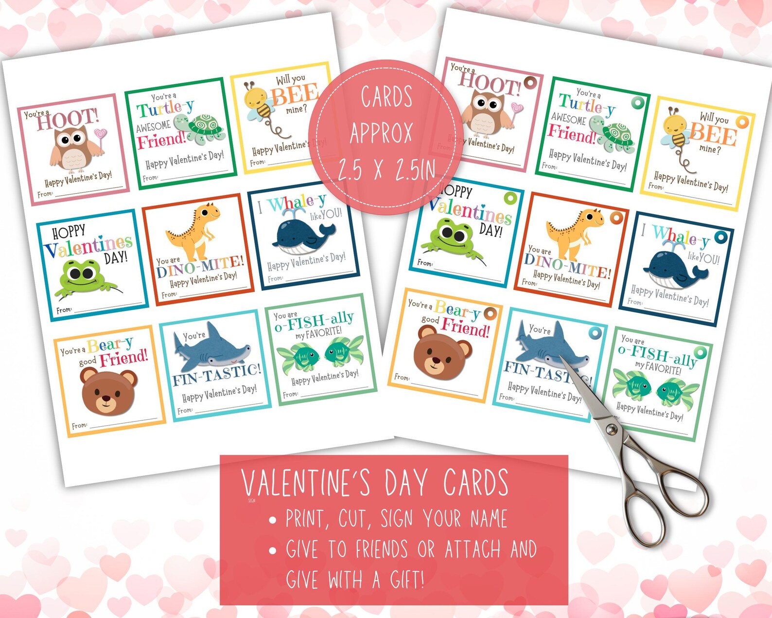 Fun Printable Kids Classroom Valentine, Fidget Pop Tube Valentine ...