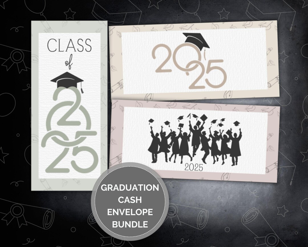 Graduation Cash Envelopes, Graduation Gift, Printable Money Holder ...