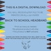 Back to School Headband, Printable First Day of School Crowns, Grade ...