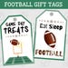 Printable Football Treat Tags, Game Day, Football Party Favor, Team ...