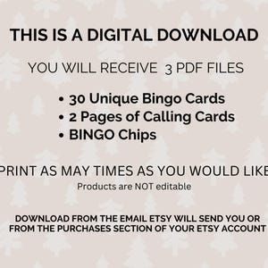 Printable Christmas Bingo Game for Kids and Adults, Winter Activity for ...