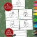 Snowman Paper Coloring Crown, Kids Christmas Activity, Snowman Hat ...