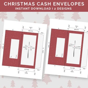 Christmas Money Envelope Bundle, Printable Money Holder, Christian Cash ...