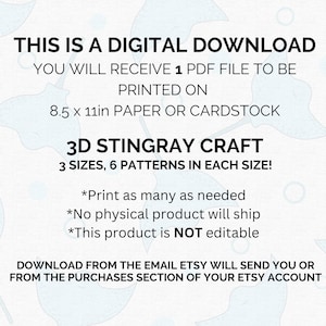 Make A Stingray Printable Activity for Kids, 3D Crafts, Build A Turtle ...