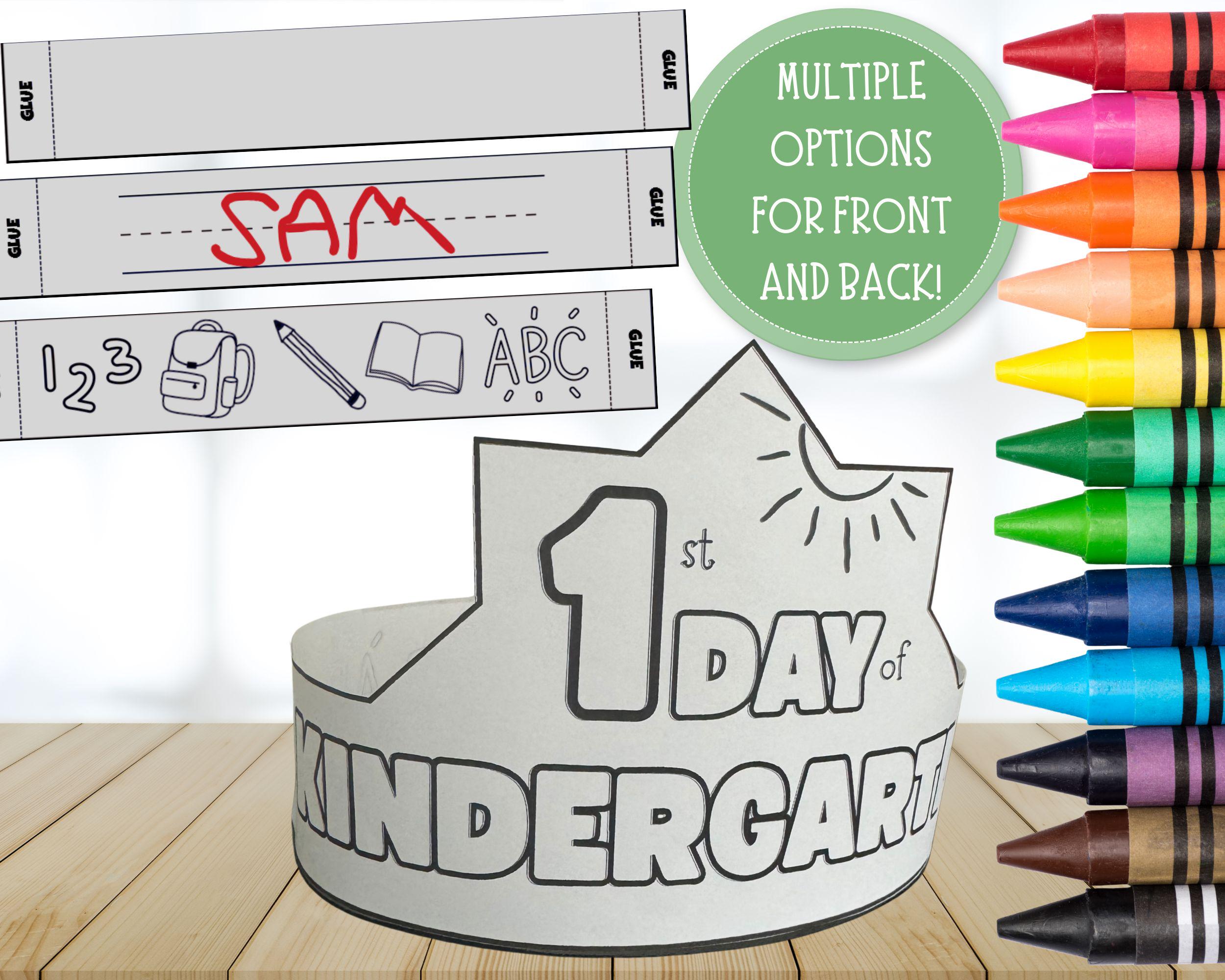 Back to School Headband, Printable First Day of School Crowns, Grade ...