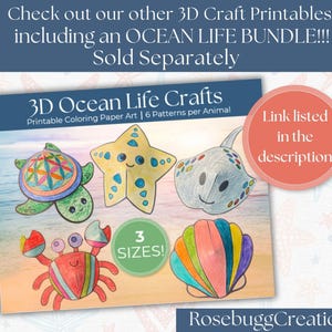 Make A Starfish Printable Activity for Kids, 3D Starfish Craft, Build A ...