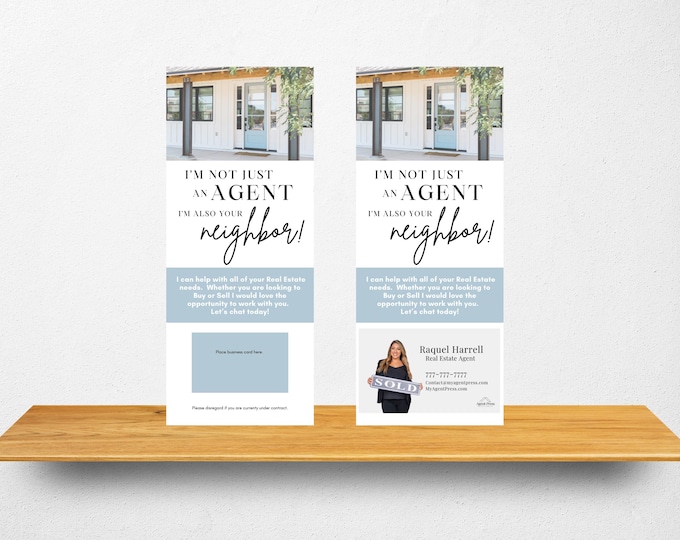 Real Estate Door Hangers | Set of 20 - I'm Also Your Neighbor Door ...