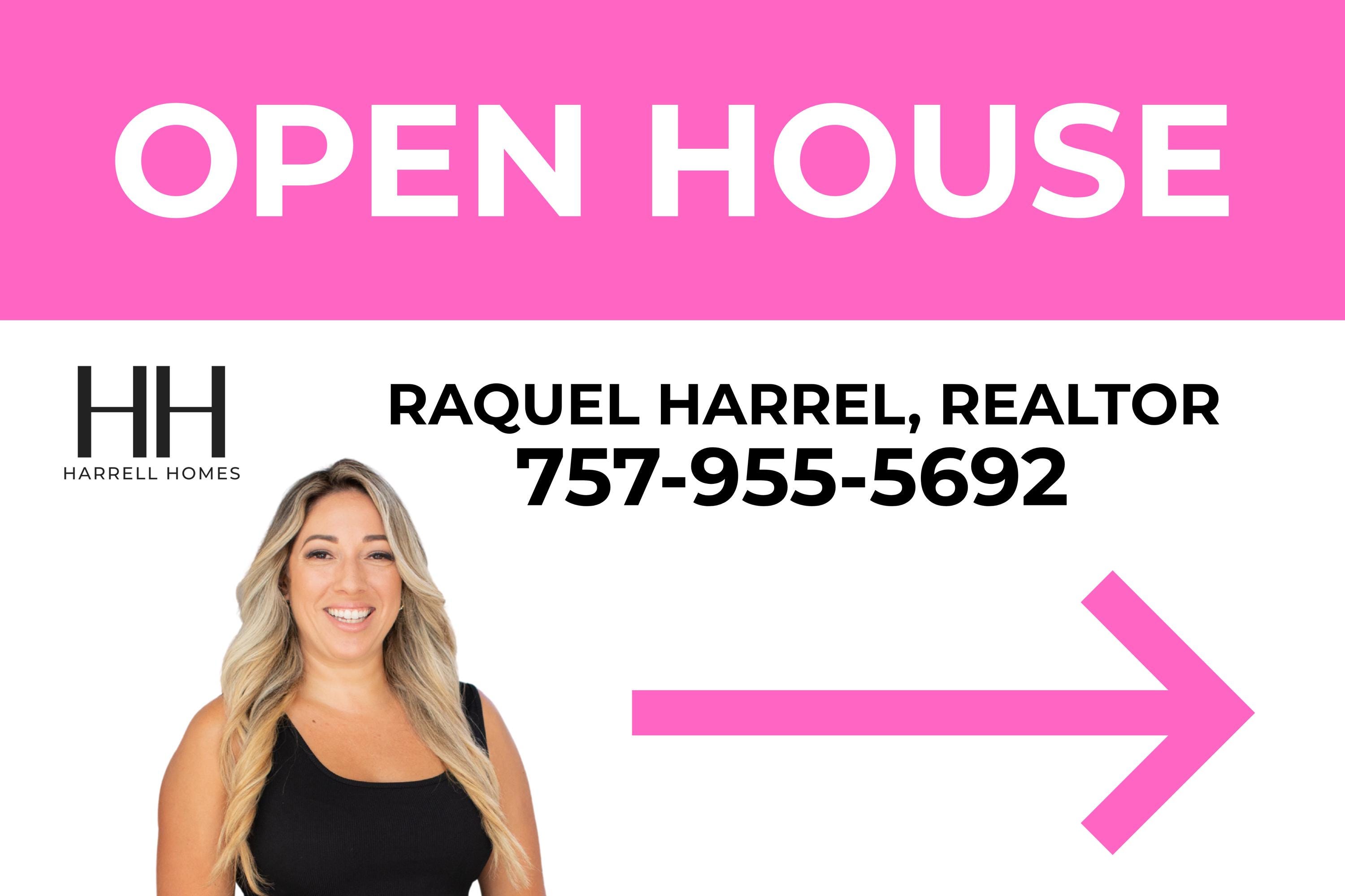 OPEN HOUSE Real Estate Agent Yard Sign PRINTED | 12" X 18"| Custom ...