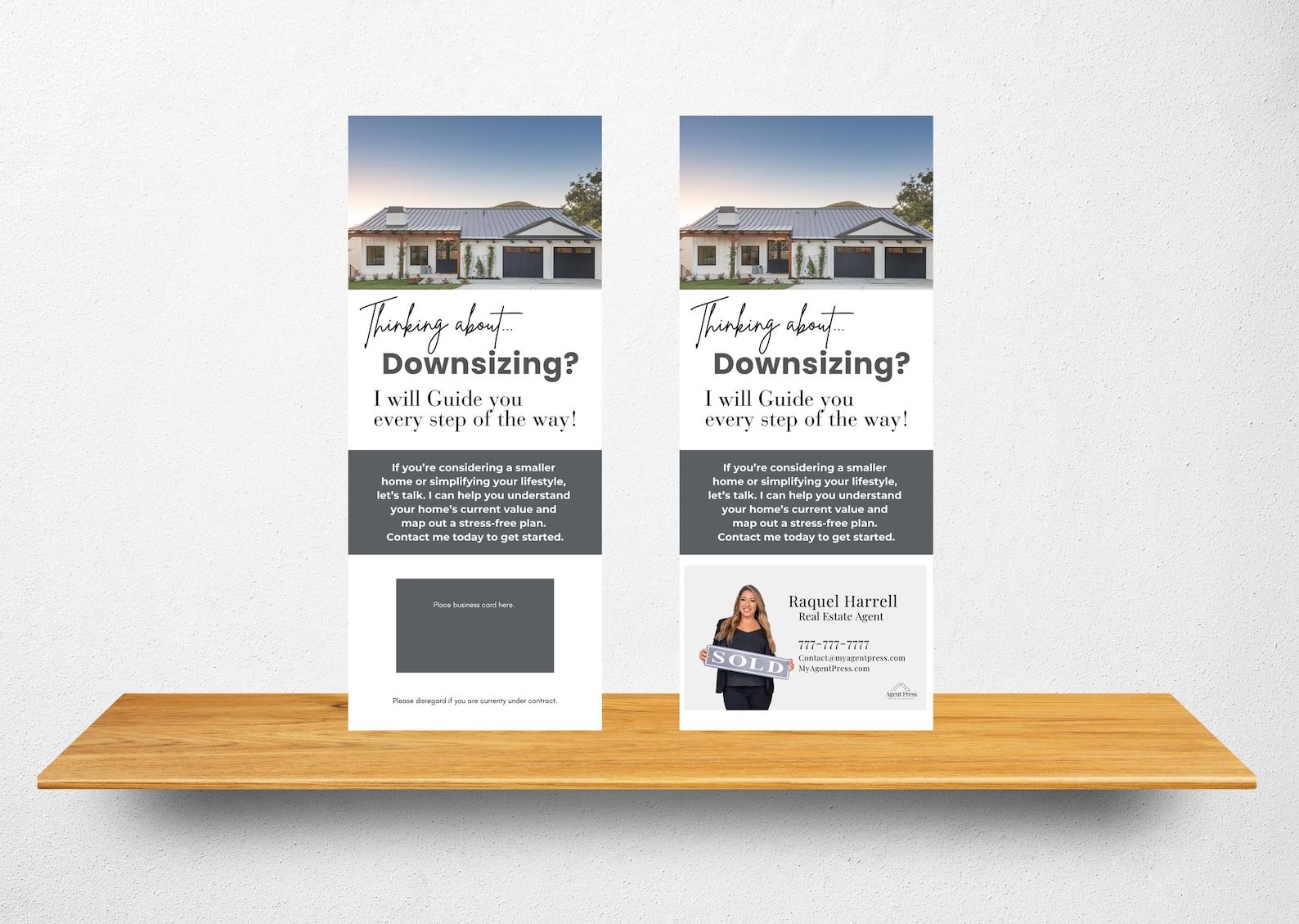 Real Estate Door Hangers | Set of 20 | Downsizing Door Hangers | Real ...