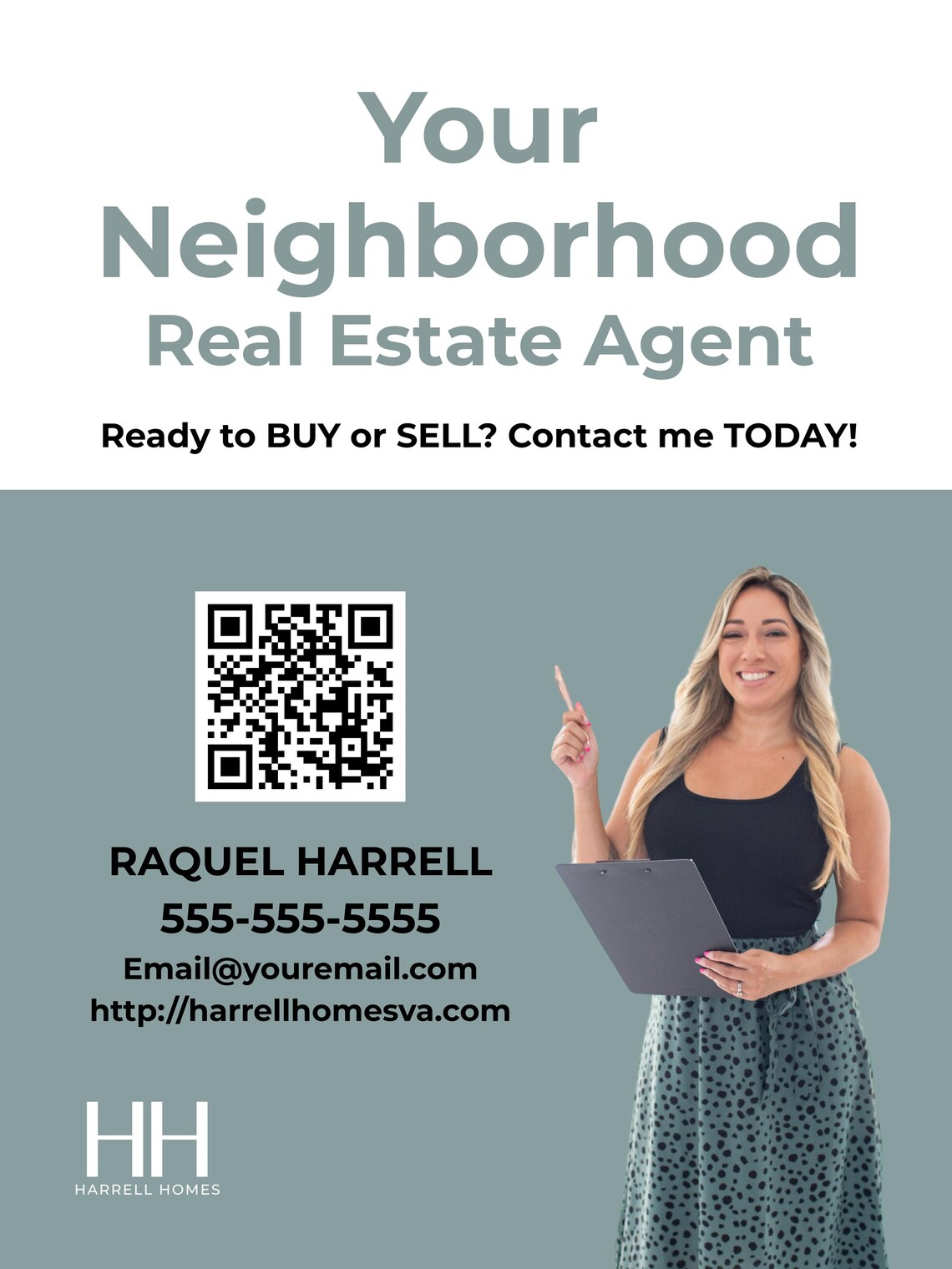 Your Neighborhood Real Estate Agent Yard Sign PRINTED | 18" X 24 ...